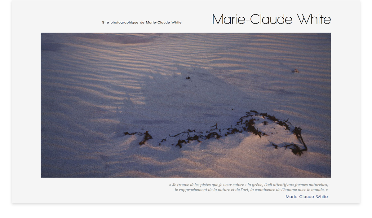 Site photographique de Marie-Claude White – laurent brunet